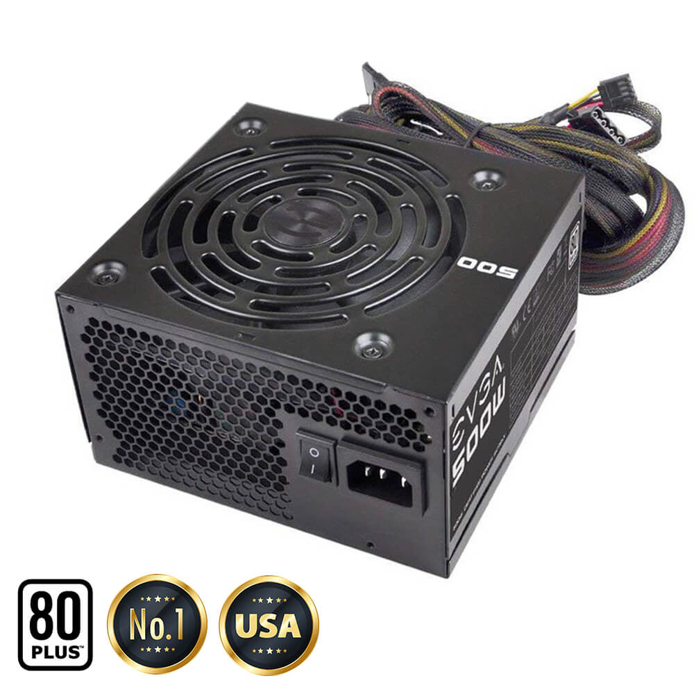 EVGA 500 W1 - 80+ WHITE 500W - Hard Line - Hoàng Phương